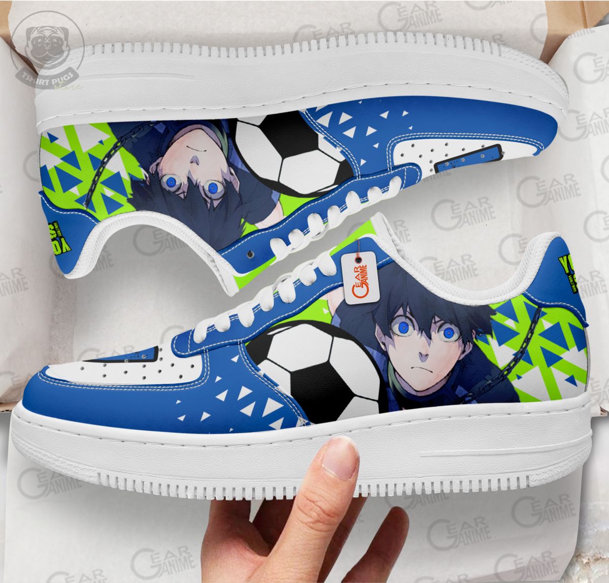 Yoichi Isagi Basic Custom Air Force 1 Sneakers - Tshirtpugs Store